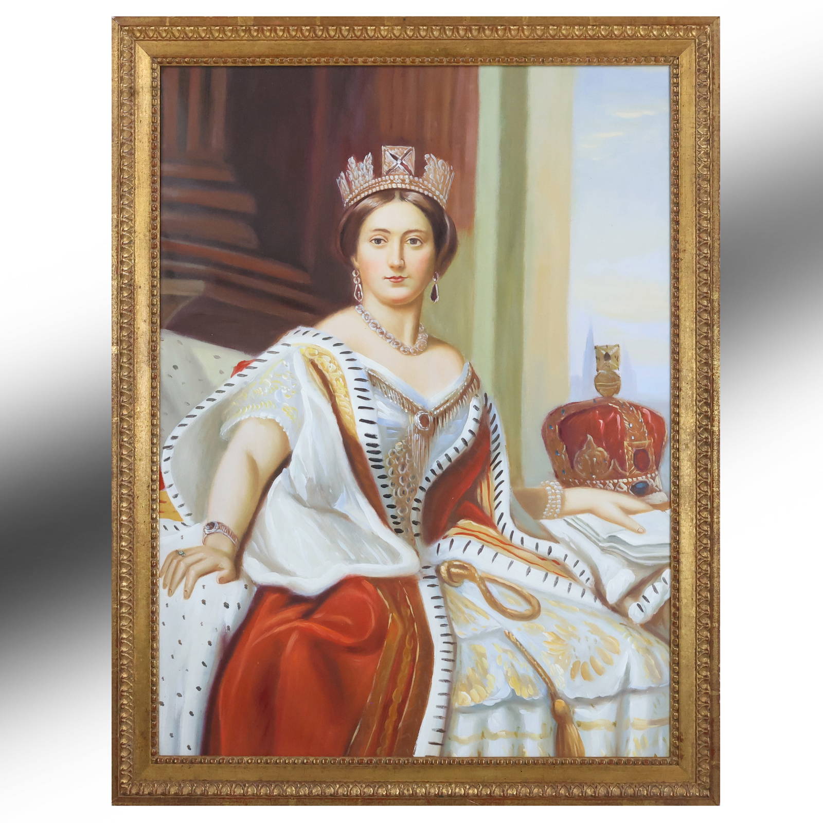 Queen Victoria, 1859 By Franz Xaver Winterhalter - Copy/study Auction