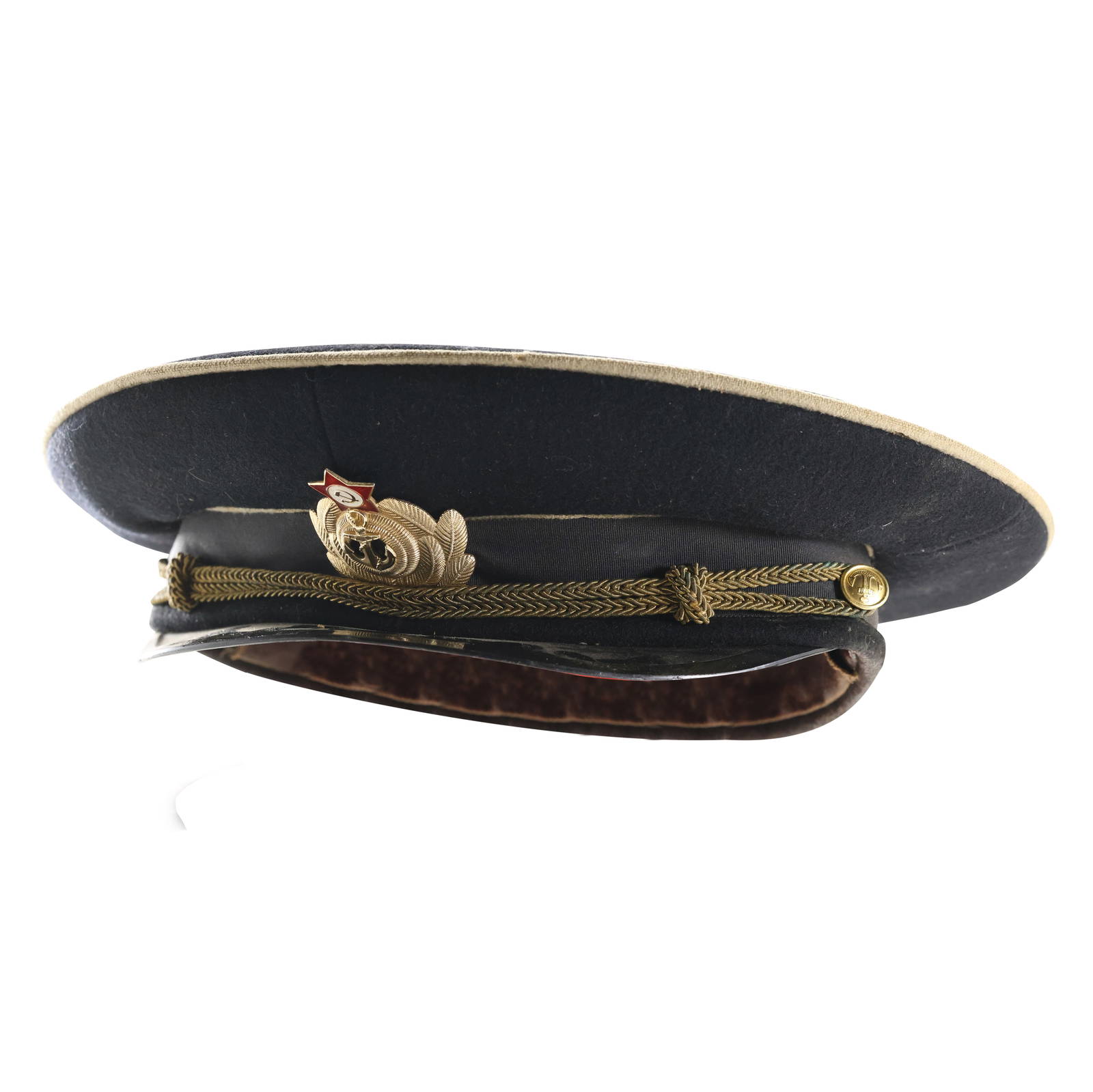 Soviet Russian Navy Visor Hat Cap Captain Auction