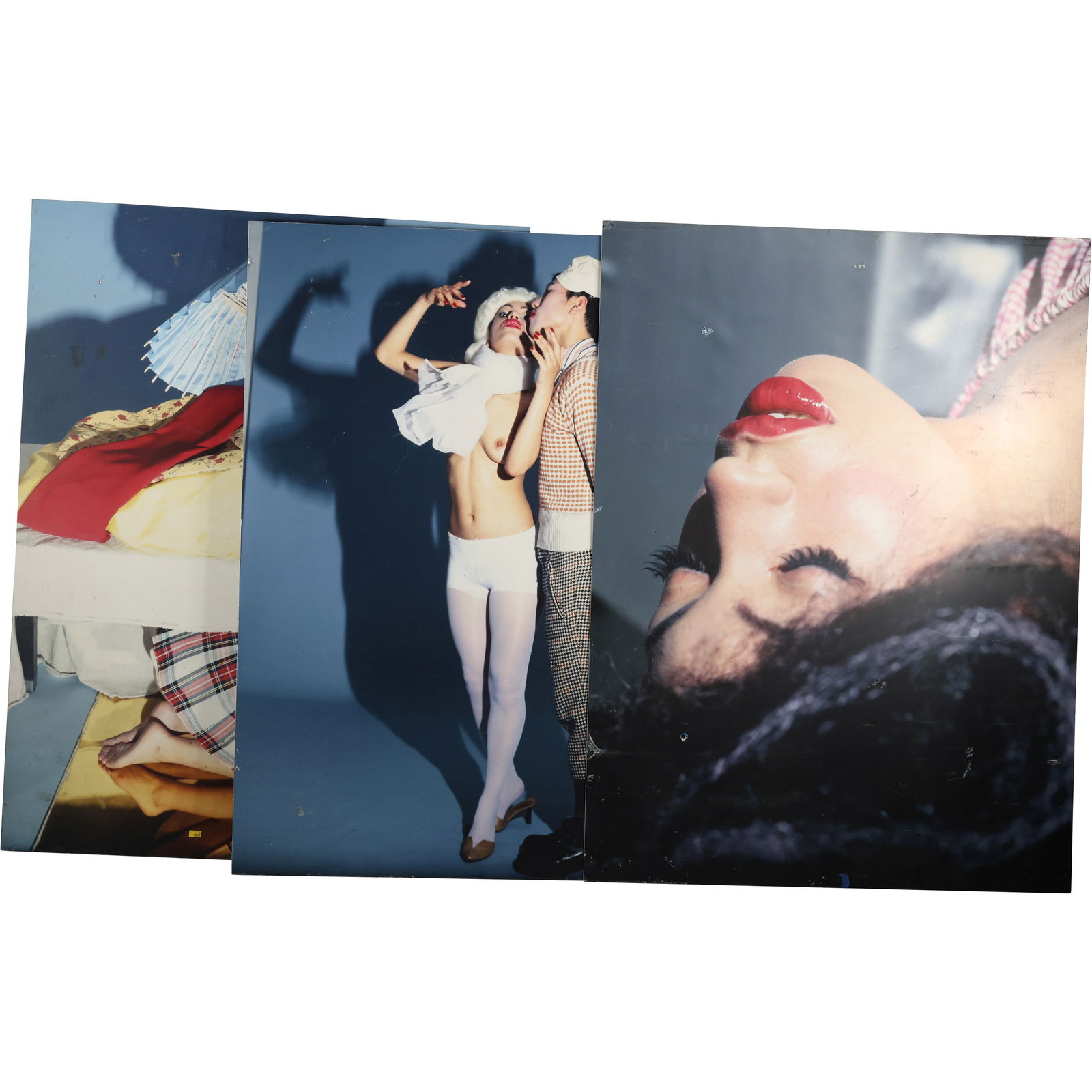 3 Assorted Large Art Prints On Metal Panels 39 In. X 30 In. Store Prop ...