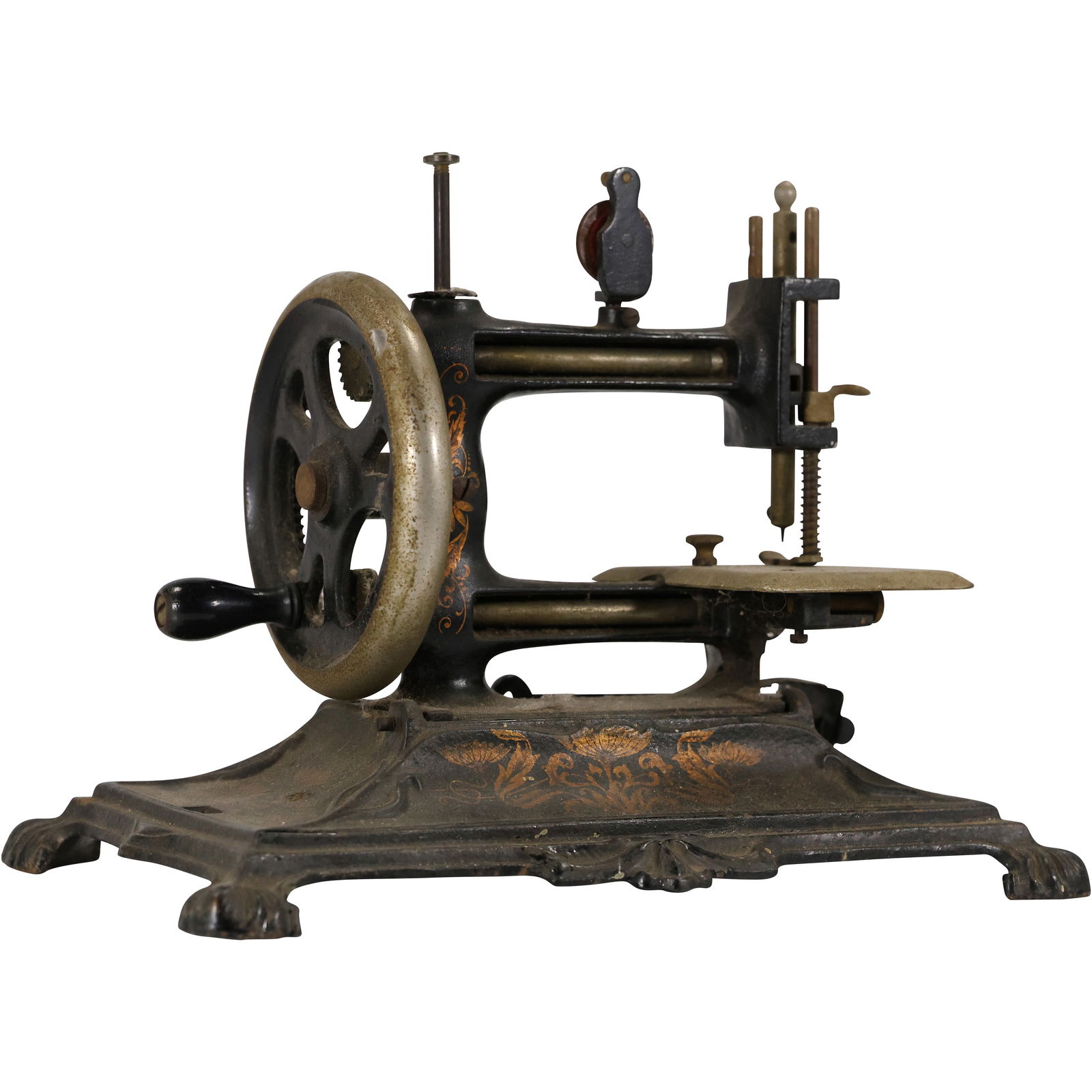 Circa 1880s German Made Muller Model 12 Hand Crank Cast Iron Table Top ...