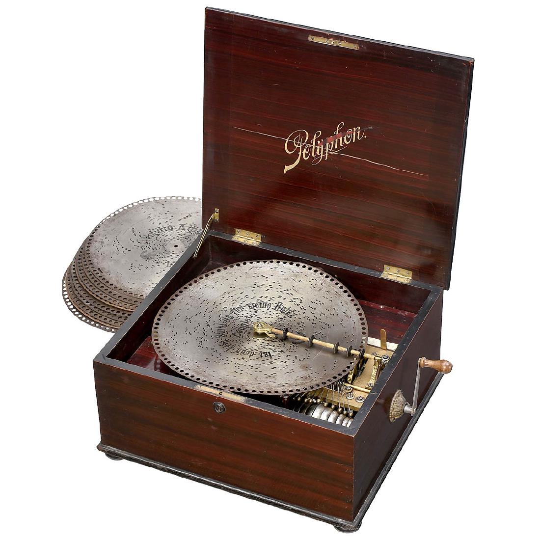 Polyphon Disc Musical Box with 12 Bells, c. 1900 - May 20, 2017 ...