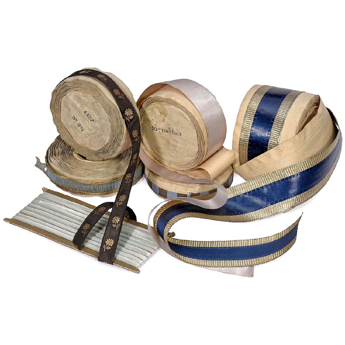 Six Spools Of Ribbons From The Atelier Of Michel