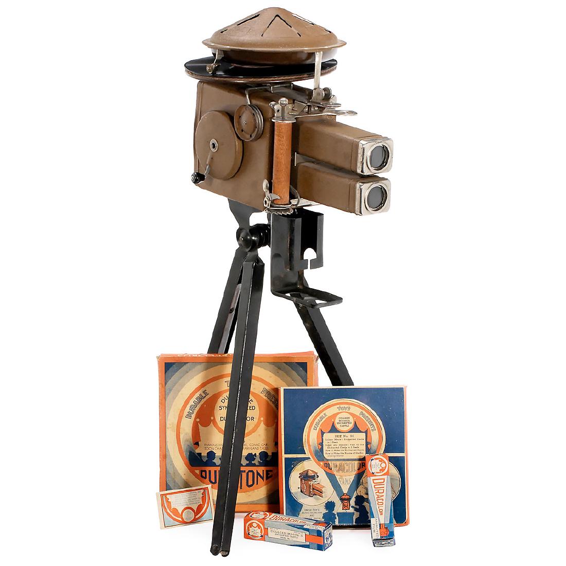 Tin Toy Projector with "Durotone" Gramophone