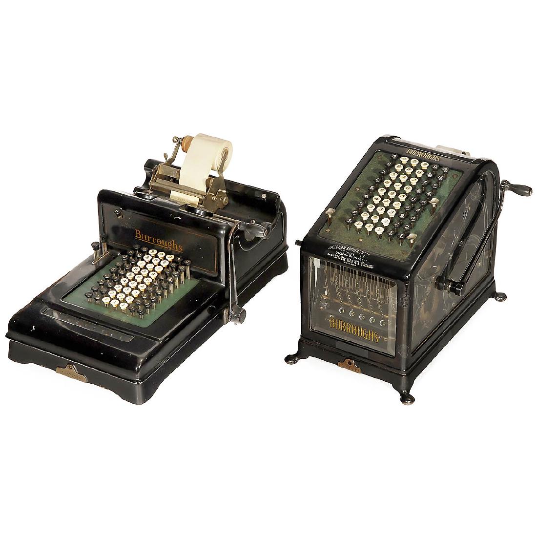 Printing Adding Machine "burroughs" (class 1), C. 1910