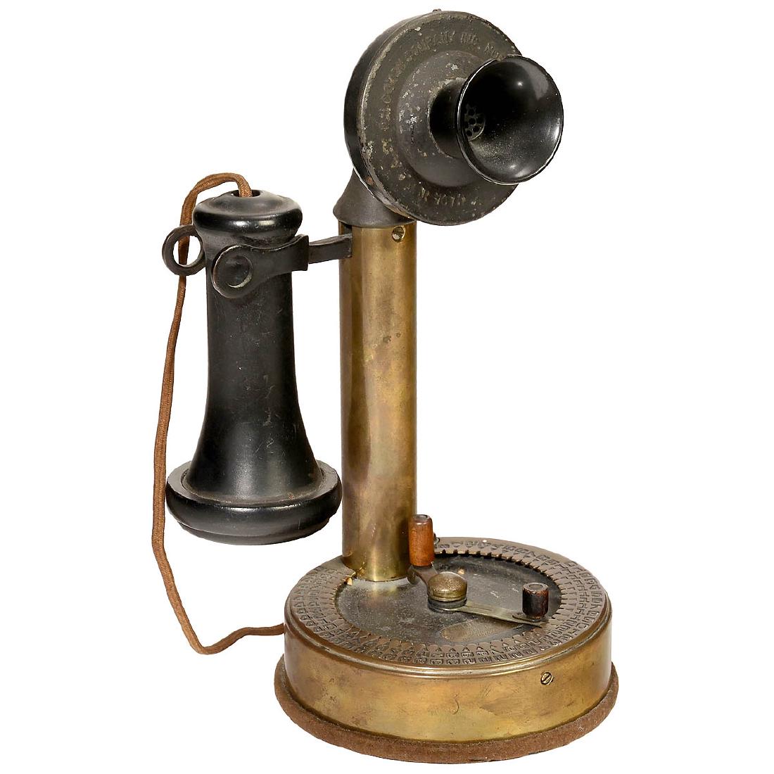 American "Autophone" Candlestick Telephone, c. 1915