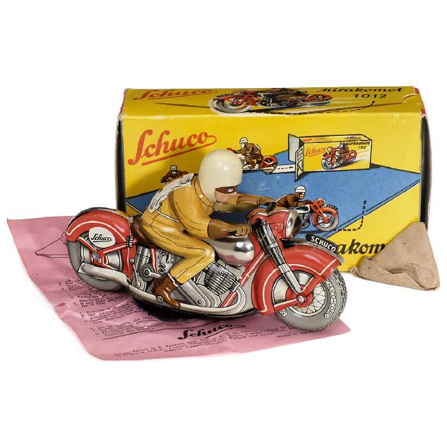 Schuco Mirakomot 1012 Motorcycle, C. 1952 - auctions & price archive