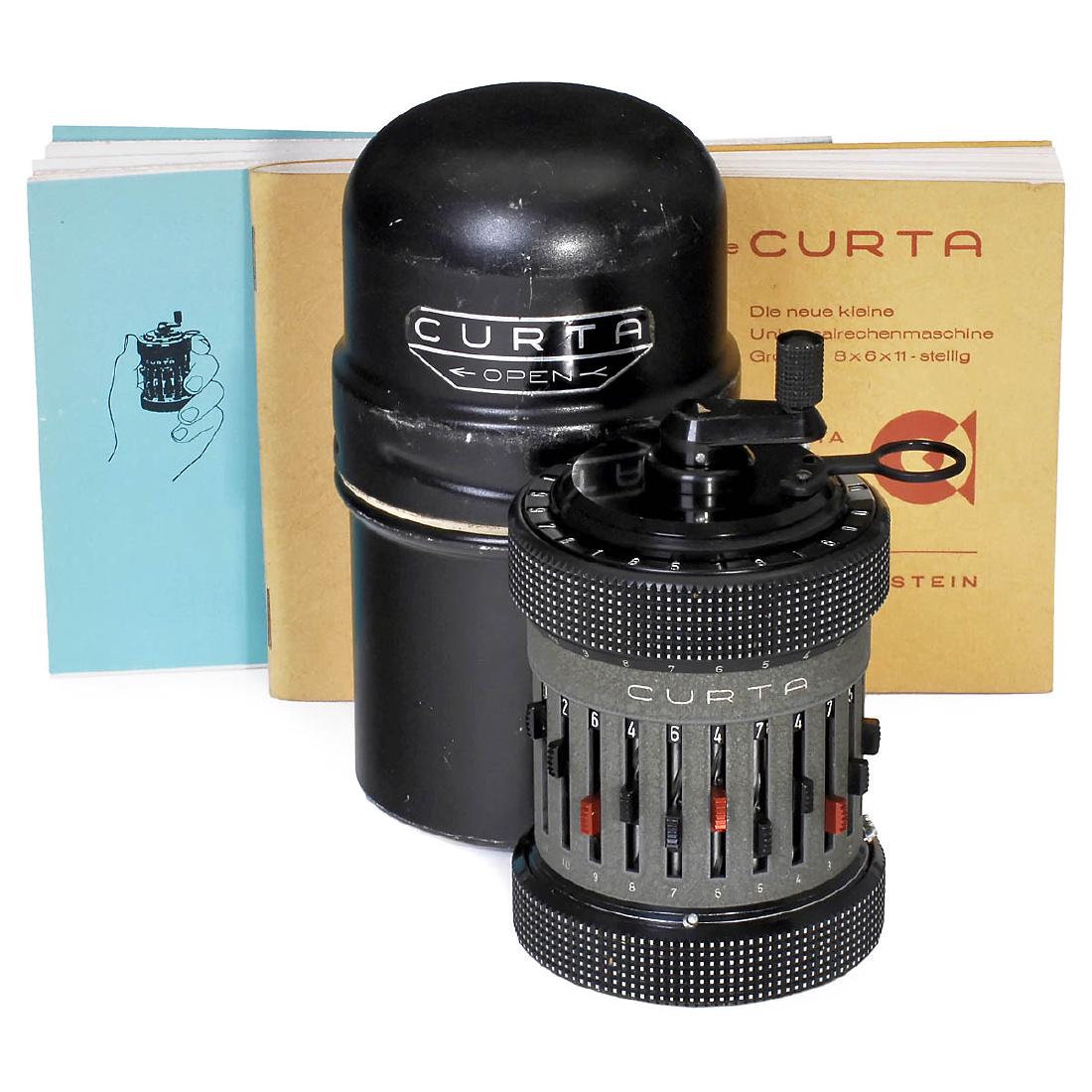 Curta "Type II" Calculator (Grey), 1948