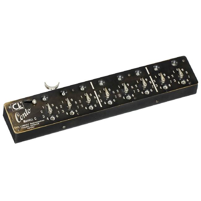 Swiss "Conto" Model C Calculating Machine, 1912 - Auktionen & Preisarchiv