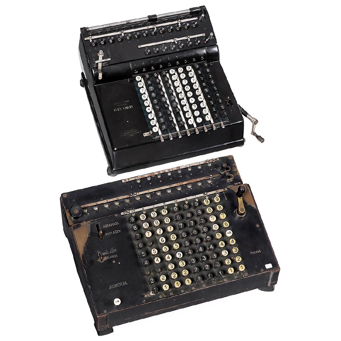 2 Stepped Drum Calculating Machines