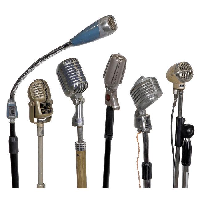 6 Microphones And 10 Stands, 1950s-1960s - auctions & price archive