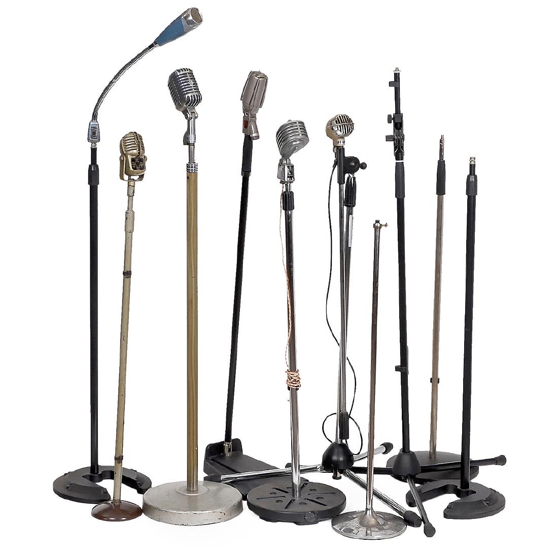 6 Microphones And 10 Stands, 1950s-1960s - auctions & price archive