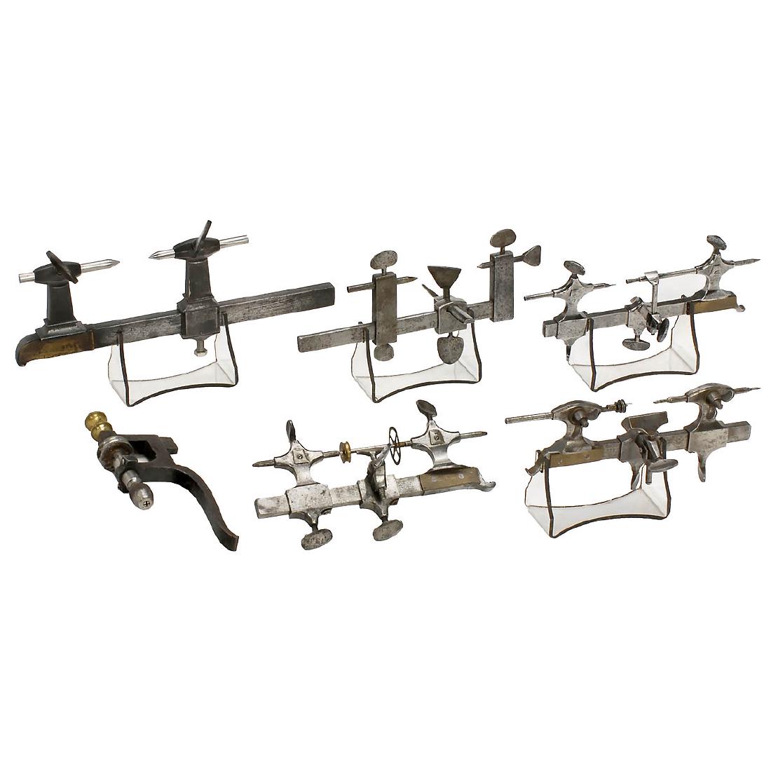 6 Antique Clockmaker's Tools, C. 1870