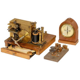 Prussian Telegraph Receiver And Accessories, C. 1885