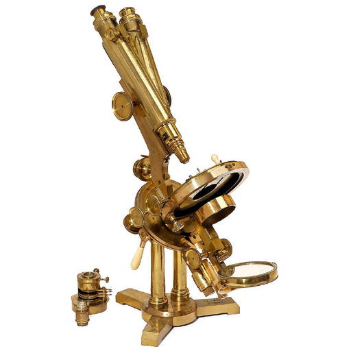 Double Pillar Binocular Polarization Microscope