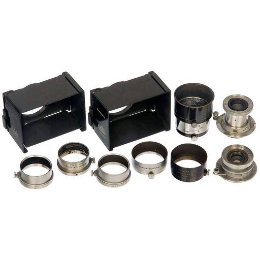 Leitz Screw Mount Lenses And Lens Hoods