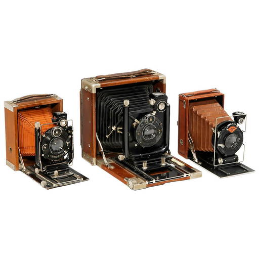 3 Deluxe Plate Cameras, 1910 1926