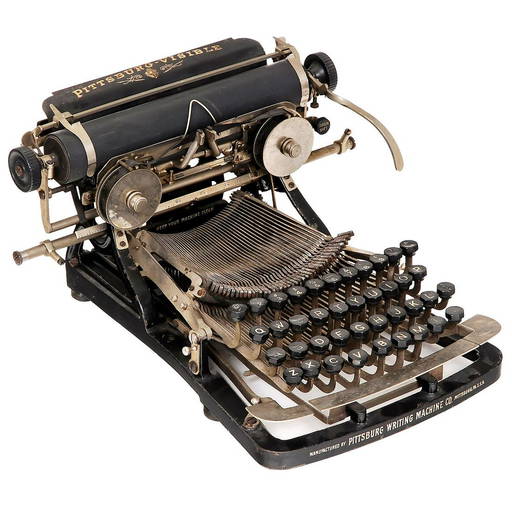 Pittsburg Visible No. 10 Typewriter, 1898