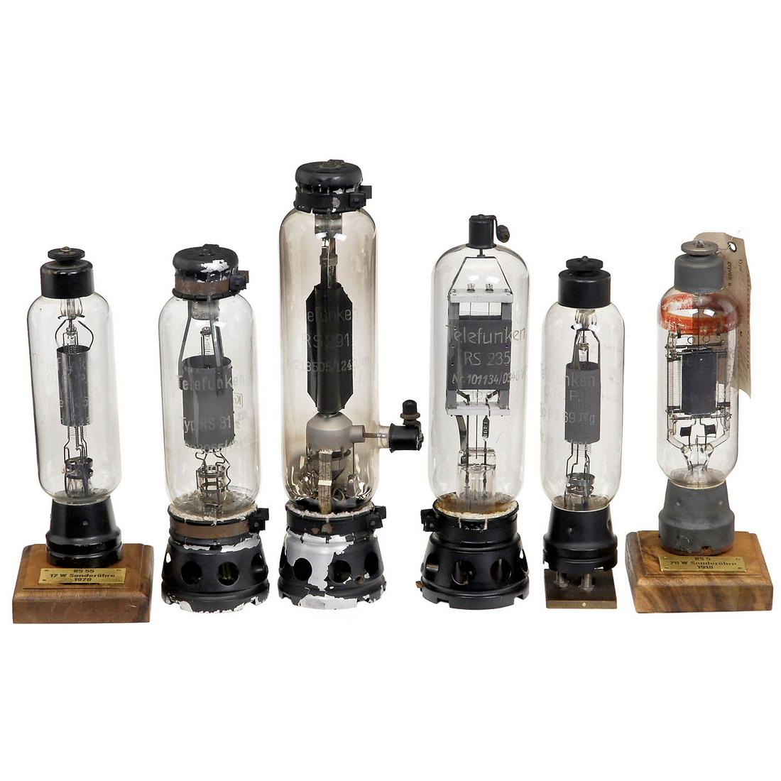 6 Telefunken Transmitting Tubes (triodes)