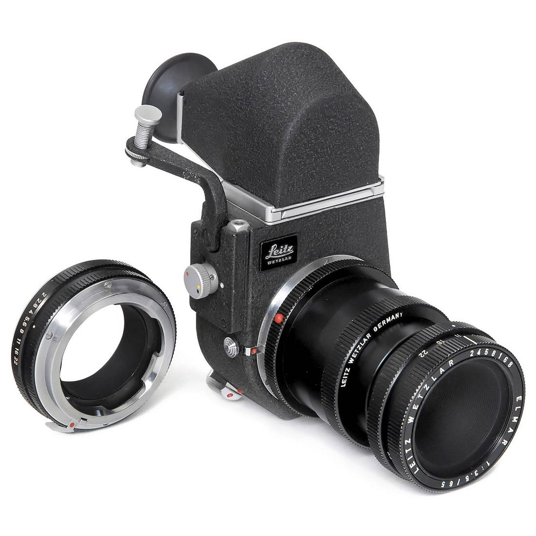 Leitz Elmar 3,5/65 Mm With Visoflex Iii And Accesories