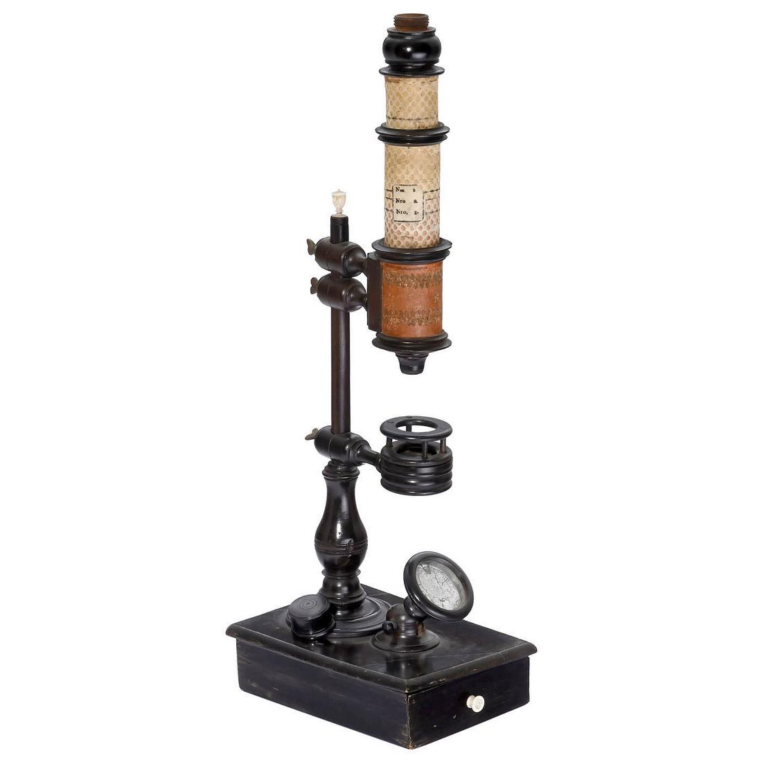 Nuremberg Cuff-Type Compound Microscope, 1750 onwards | Barnebys