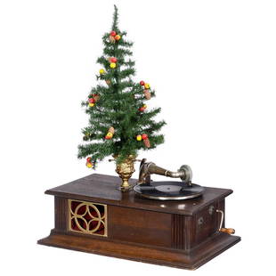 Antique Revolving Musical Christmas Tree Stand