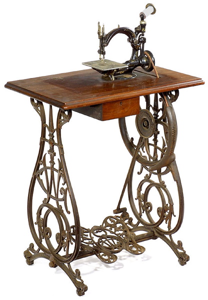 Us Treadle Sewing Machine "willcox & Gibbs, N.y.",