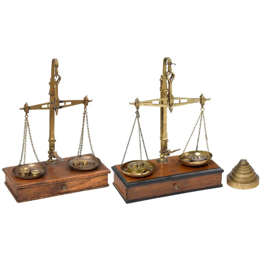 2 Beam Scales With Weights And Another Set Of Weights