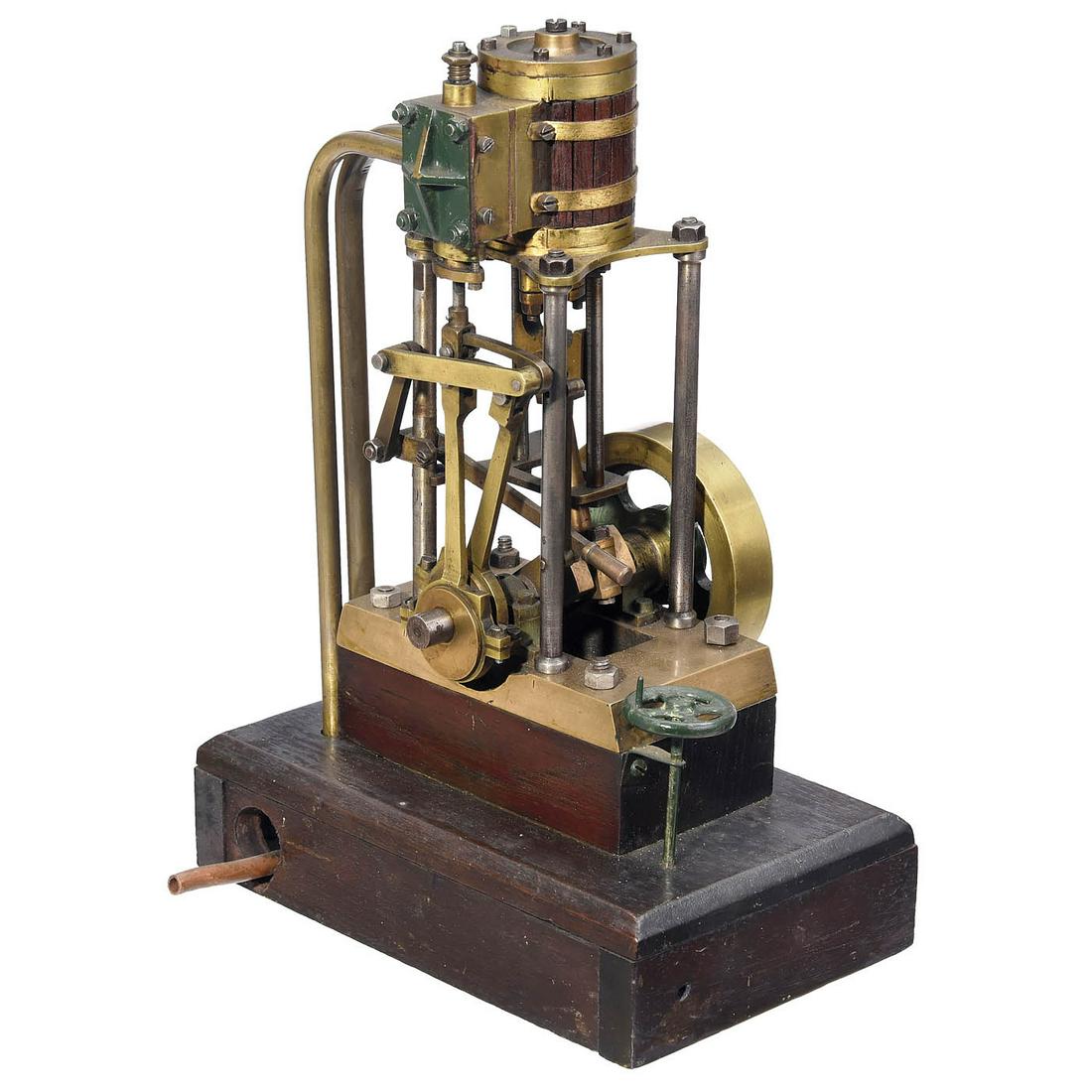 Precision Model Of A Vertical Steam Engine, C. 1930