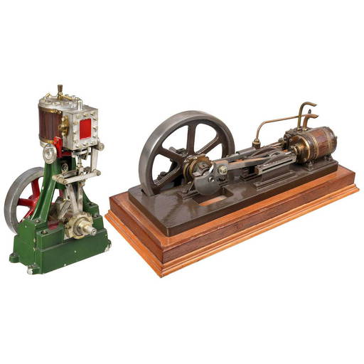 2 Steam Engine Working Models, C. 1970