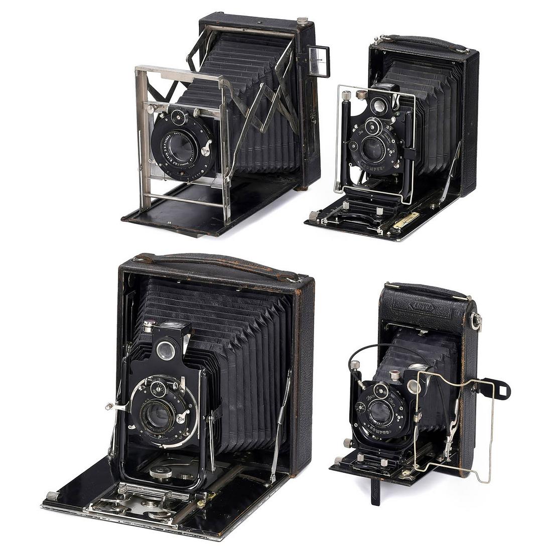 3 Ica Cameras And A Nettel, C. 1912 Onwards