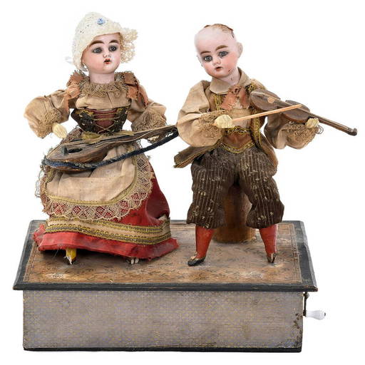 Manivelle Automaton with Pair of Musicians, c. 1900 (#0723) on Sep 17 ...