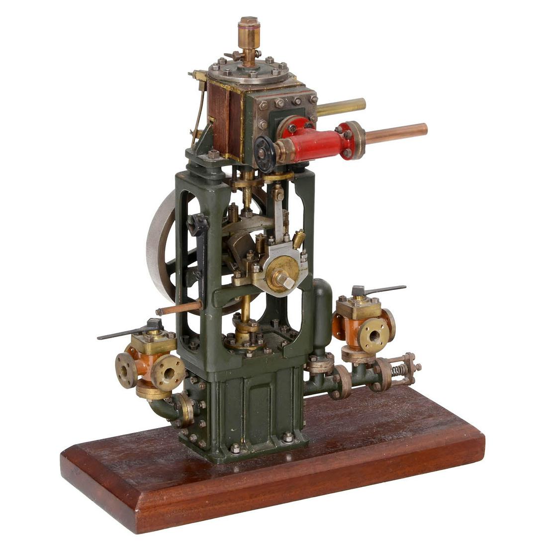 Working Model Of A Steam Engine With Water Pump, C. 1980