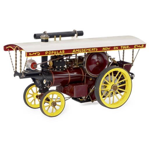 Live Steam Coal Fired Model Of An Allchin Showman's Traction Engine, 1968
