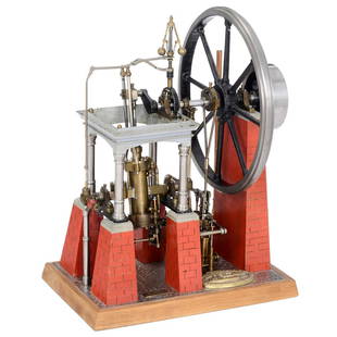 Working Model Of A Single Cylinder Overcrank Steam Engine