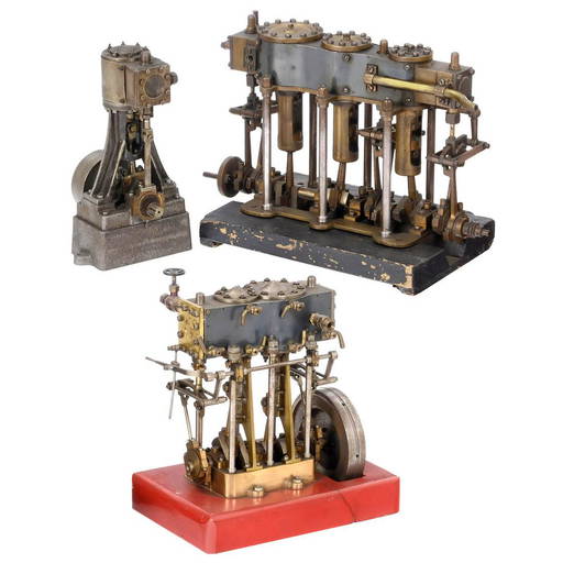 3 Vertical Marine Steam Engines