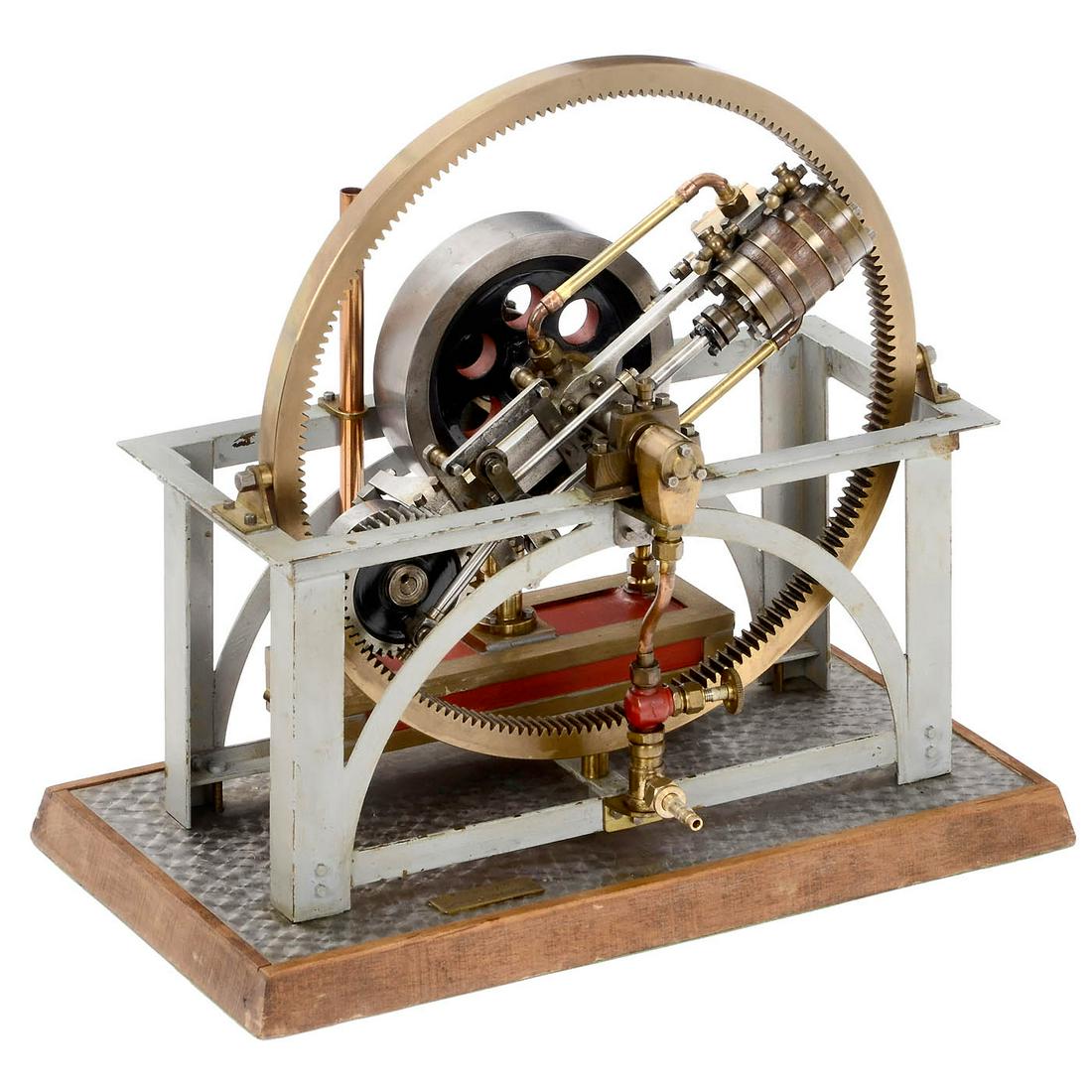 2 Inch Scale Working Model Of A Rotating Single Cylinder Steam Engine ...