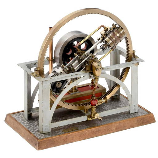 2 Inch Scale Working Model Of A Rotating Single Cylinder Steam Engine ...