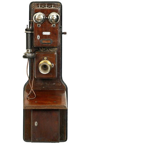 Large Wall Telephone "alexander Graham Bell, 1880