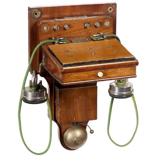 French "système Ader" Wall Telephone, C. 1880