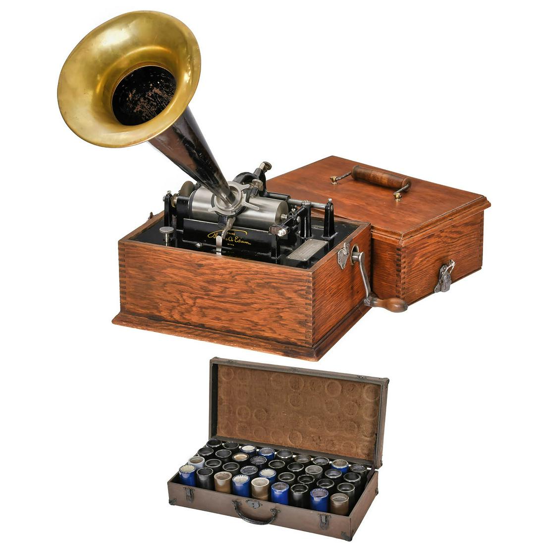 Edison 'suitcase' Standard Phonograph Model A, 1898