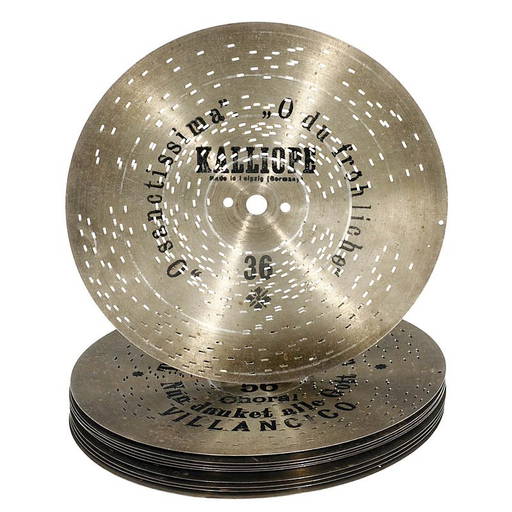 10 Metal Discs "kalliope" Ø 9 In.