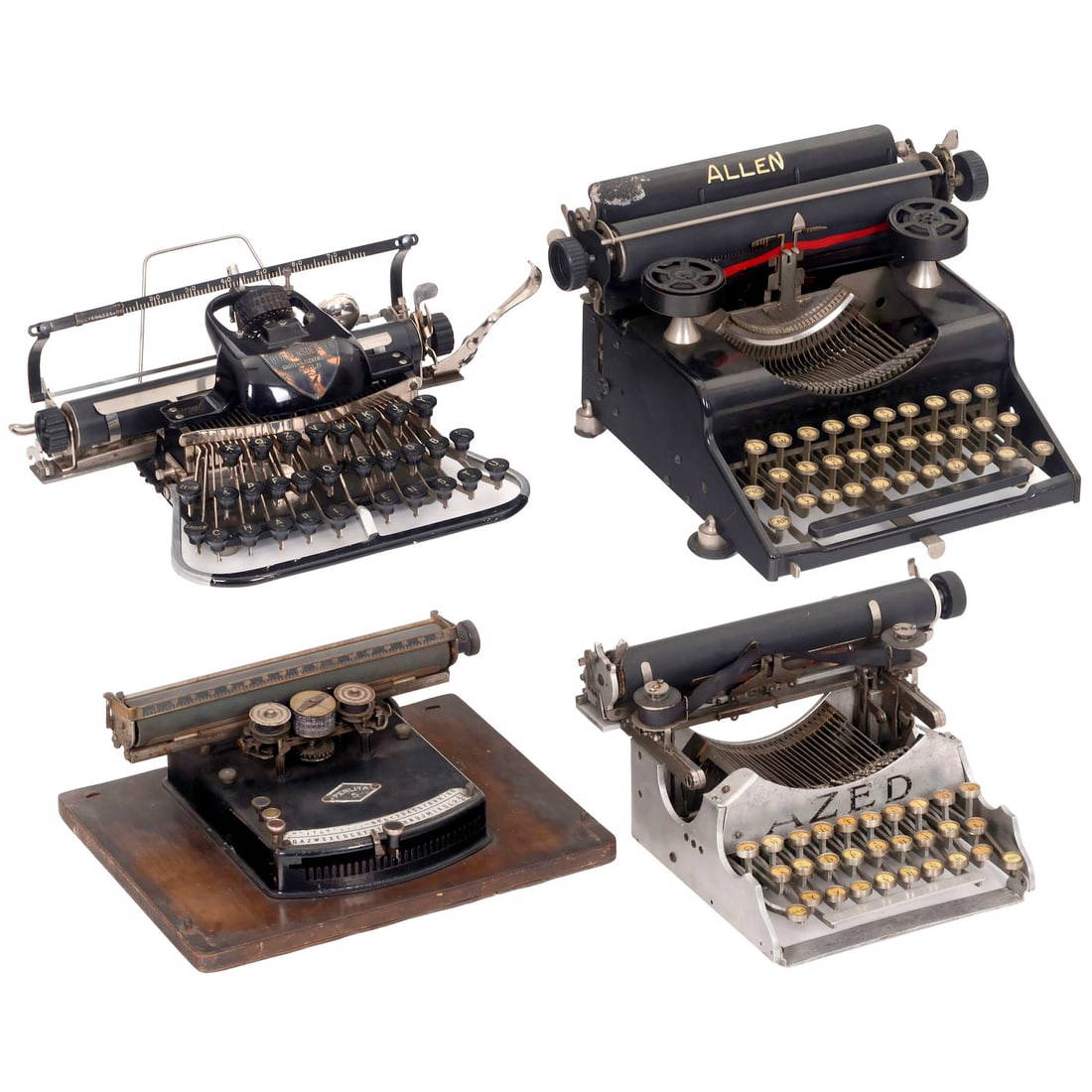 4 Small Typewriters Auction