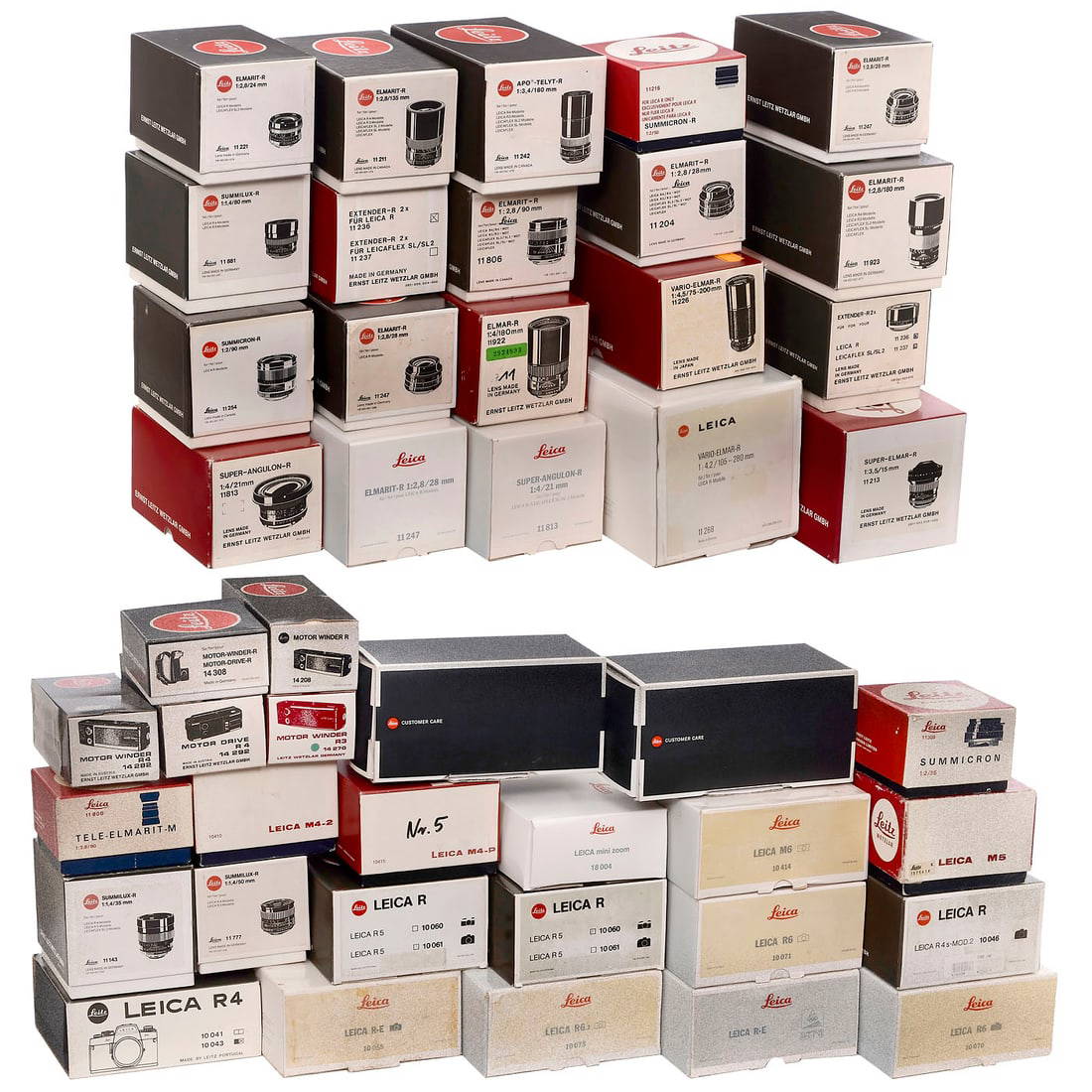 45 Mixed Leica Boxes, Cases And Packaging Auction