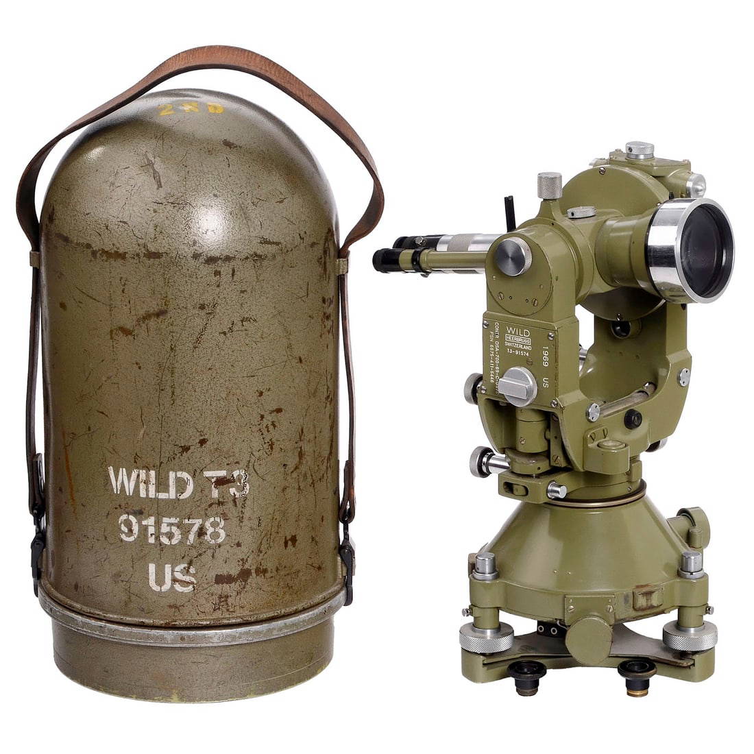 Large Swiss “wild T3” Theodolite, 1969 Auction