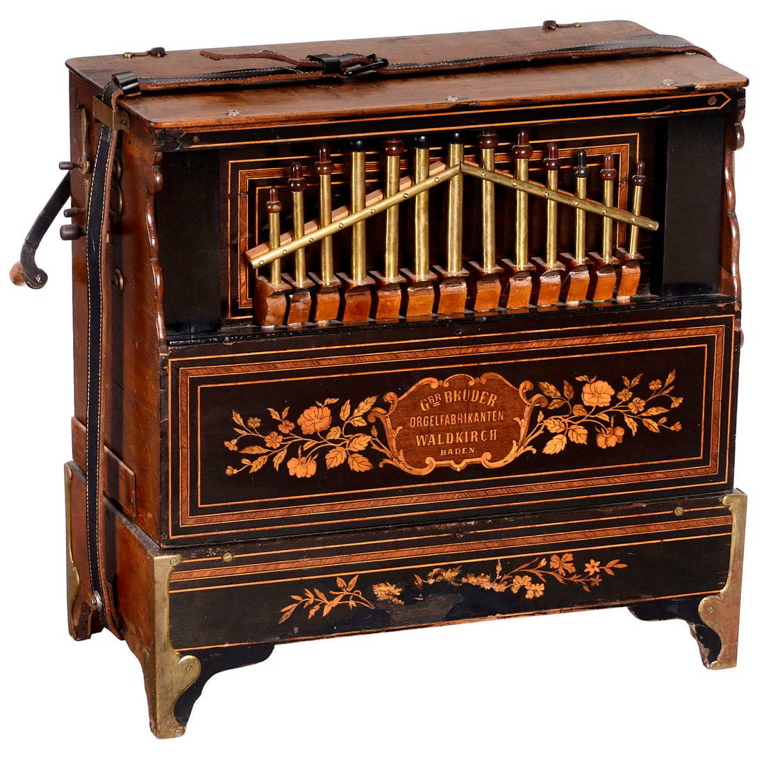 Early Street Barrel Organ By Bruder, C. 1890 Auction