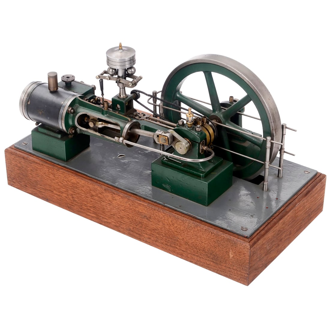 Live Steam Model Of A Single Cylinder Horizontal Mill Engine, C. 1930