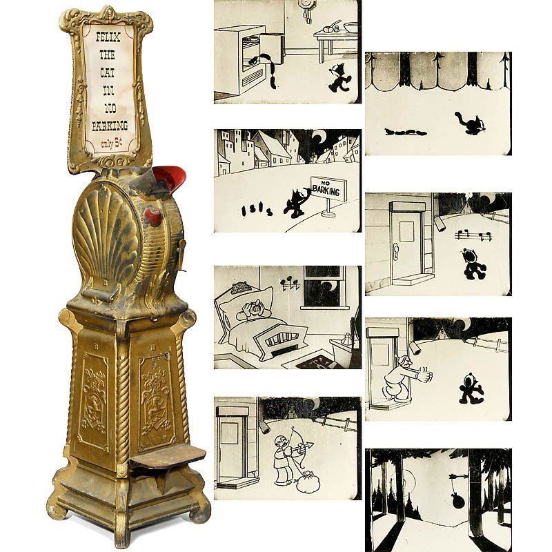 664: Cast-Iron "Clamshell" Mutoscope with Comic Reel