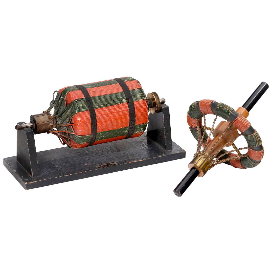 2 Electric Motor Demonstration Models By Leybold, C. 1900 Auction