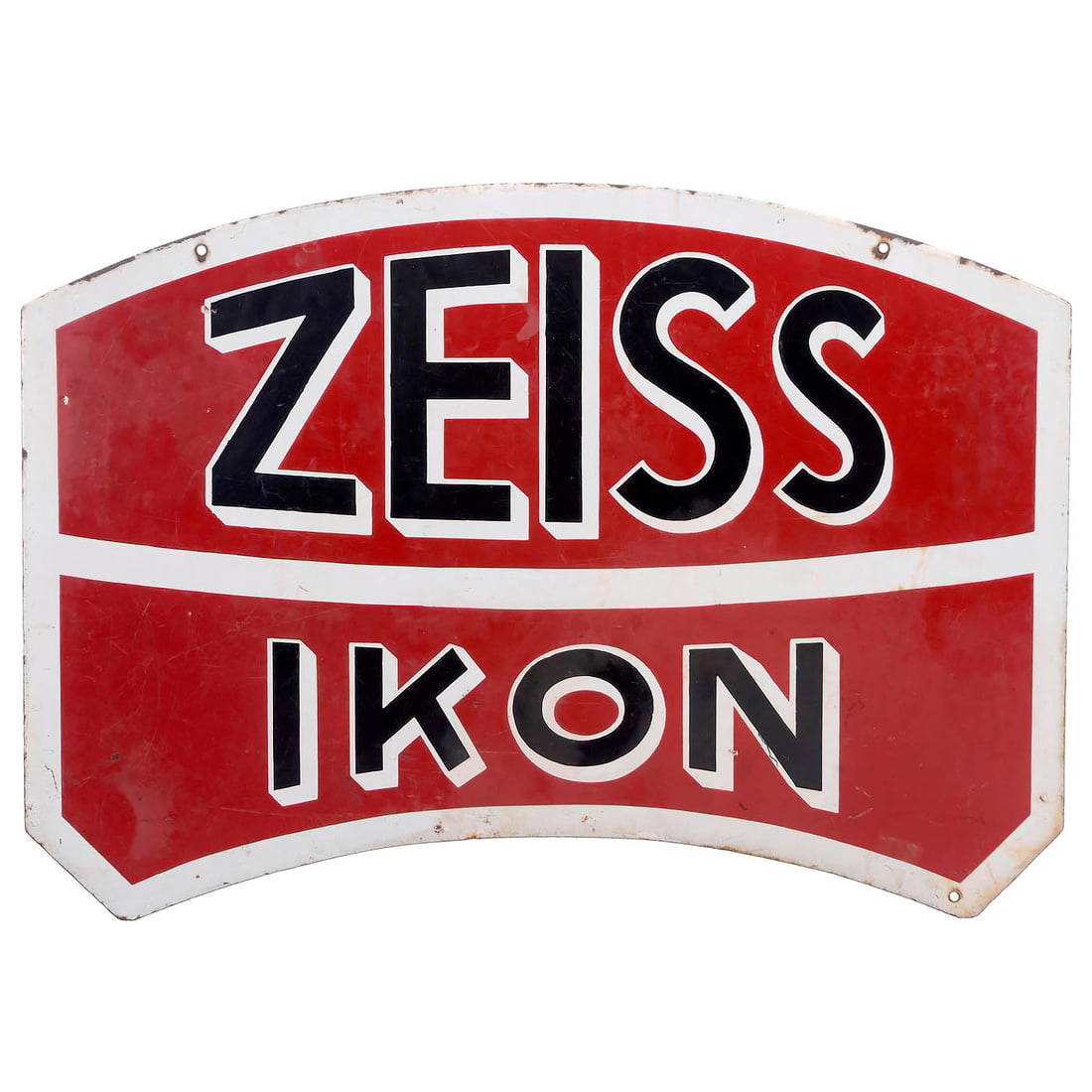 Zeiss Ikon Enamel Advertising Sign, C. 1930 Auction