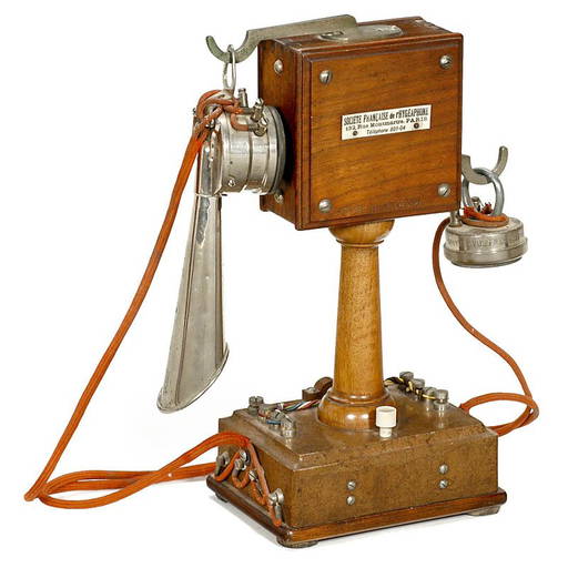 French Table Telephone "grammont", C. 1915